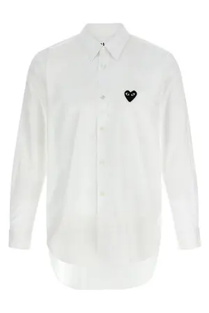 Play Comme Des Garcon Black Heart' Shirt - White