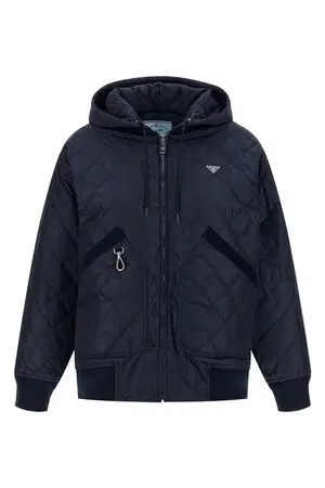 Prada Quilted Hooded Jacket