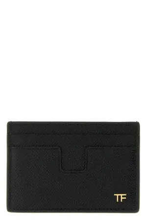 TOM FORD Small Grain Leather Cardholder - Black