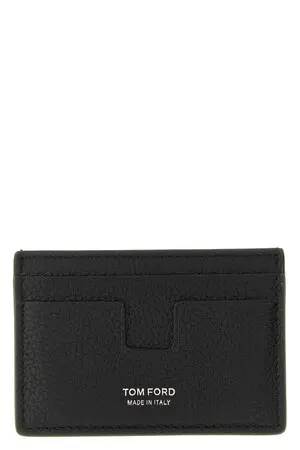 TOM FORD Hammered Card Holder - Black
