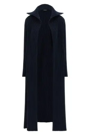Balenciaga Ribbed Cardigan - Blue