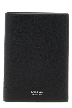 TOM FORD Hammered Leather Passport Holder
