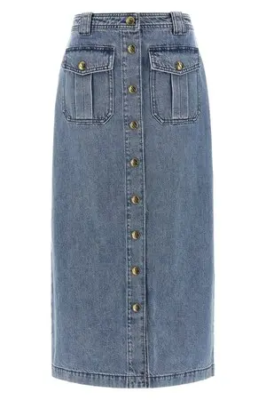 Zimmermann Denim Pencil Skirt