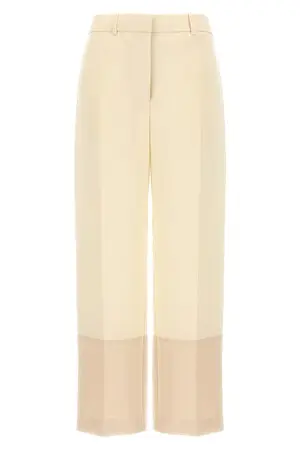 Tory Burch Crepe Cropped Trousers