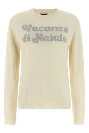 MC2 SAINT BARTH Queen Vacanze Di Natale Limited Edition Cashmere Blend Pullover - White