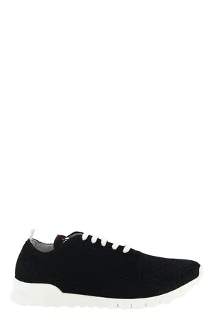 Kiton Textured Running Sneakers - Black