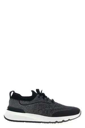 Brunello Cucinelli Techno Cotton Knit Runners - Blue