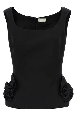 Magda Butrym Sleeveless Silk Blend Blouse