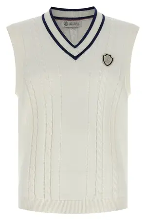 Brunello Cucinelli Patchwork Vests For Men