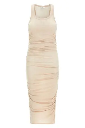 Elisabetta Franchi Logo Embroidery Dress