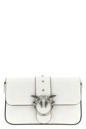 Pinko PINKO Leather Shoulder Bag White