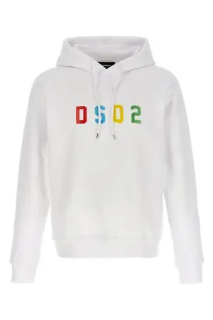 Dsquared2 Cool Fit Cotton Hoodie - White