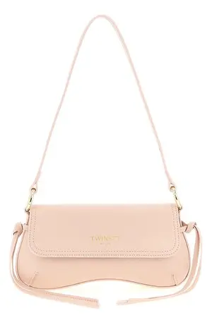Twin-set Leather Shoulder Bag - Pink
