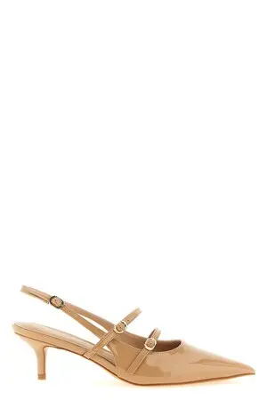 Twin-set Patent Leather Slingback - Beige