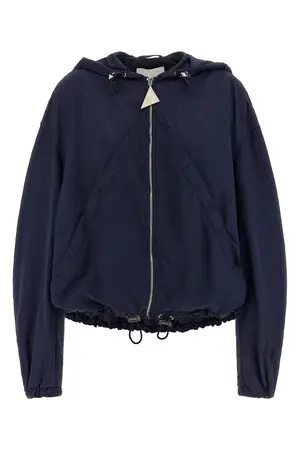 Attico Hooded Bomber Jacket - Blue