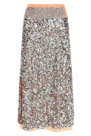 Rabanne Sequined Midi Skirt