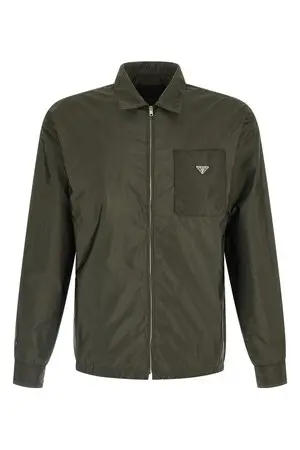 Prada Re-nylon Feather Shirt - Green