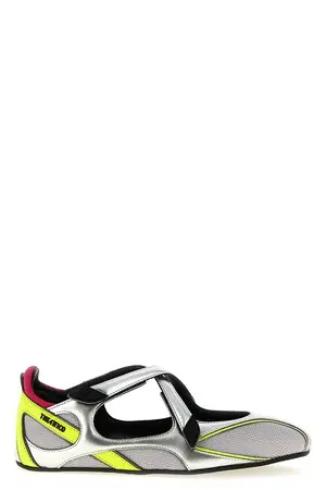 Attico Floor 01' Ballet Flats - Silver