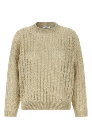 Brunello Cucinelli Dazzling Cable Sweater