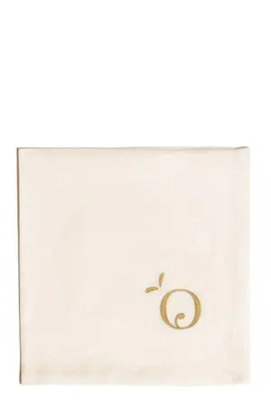 BITOSSI 'o' Letter Napkin White