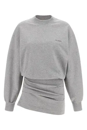 Attico Mélange Sweatshirt Dress - Gray