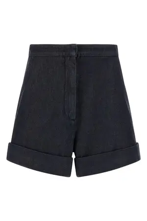Max Mara Mxmcalca Denim Shorts - Blue