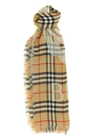 Burberry Equestrian Knight Design' Scarf - Beige