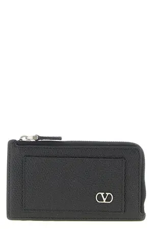 Valentino Garavani Vlogo Signature Coin Purse - Black