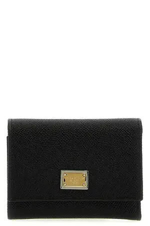 Dolce & Gabbana French Flap Wallet - Black