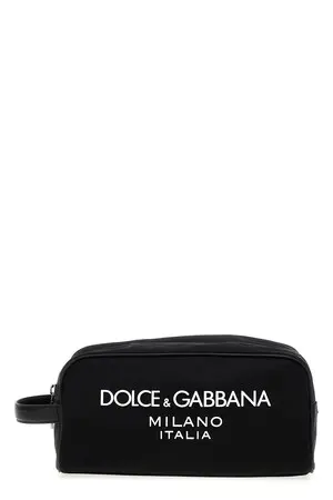 Dolce & Gabbana Logo Makeup Bag - Black