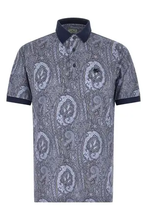 Etro Arnica Paisley' Polo Shirt - Blue