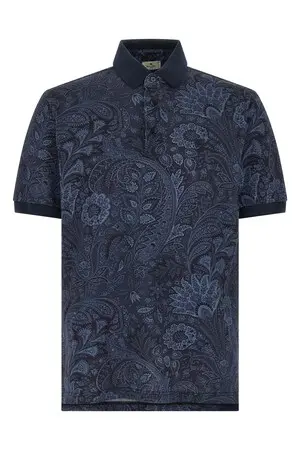 Etro Arnica Paisley' Polo Shirt - Blue