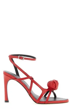 ROTATE BY BIRGER CHRISTENSEN Sculptural Knot Sandals - Red