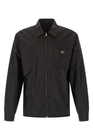 Prada Re-nylon Feather Shirt - Black