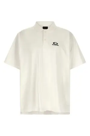 Balenciaga Laurel Classic' Polo Shirt - White