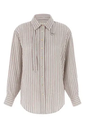 Isabel Marant Étoile Aurora Striped Viscose And Silk Blend Shirt