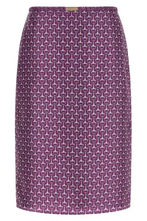 Gucci Morsetto' Print Skirt