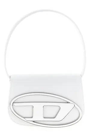 DIESEL® 1dr Leather Shoulder Bag - White