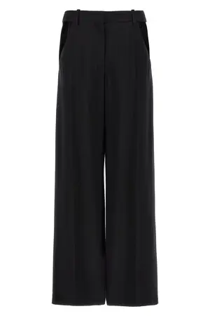 MUGLER Cut-out Wool Blend Trousers