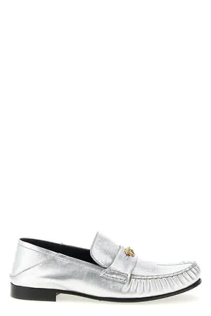Versace La Medusa Laminated Nappa Leather Loafers