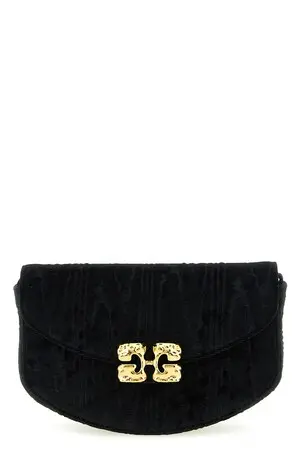 GANNI Lulu' Wallet On Chain - Black