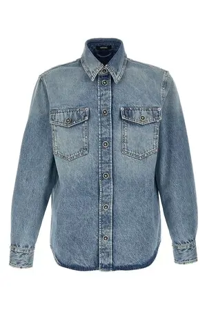 Versace Medusa' Shirt - Light Blue