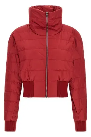 Rick Owens Moncler Cropped Down Jacket - Red