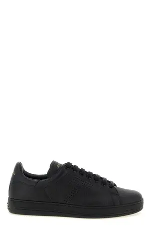 TOM FORD Warwick Leather Sneakers - Black