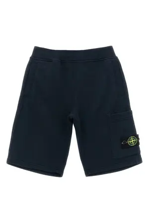 Stone Island Cargo Bermuda Shorts - Blue