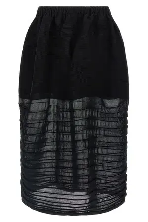 Issey Miyake Moving Knit Midi Skirt