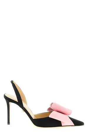 Mach & Mach Le Cadeau Satin Slingback Pumps