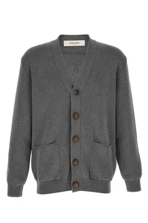 GOLDEN GOOSE Logo Cardigan - Gray
