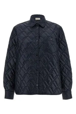 Moncler Quilted Overshirt - Blue