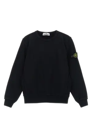 Stone Island Organic Cotton Sweatshirt - Black